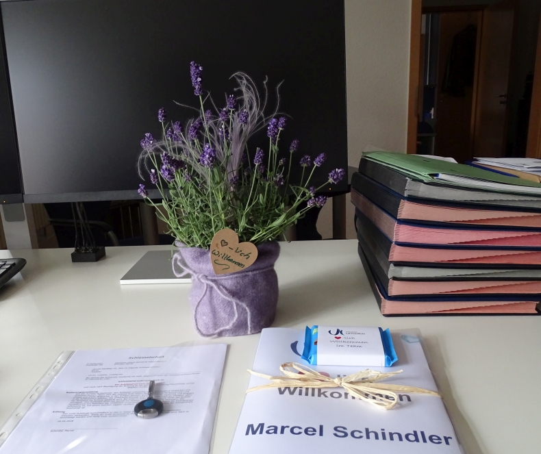 Erster Arbeitstag von BM Marcel Schindler | Urbach